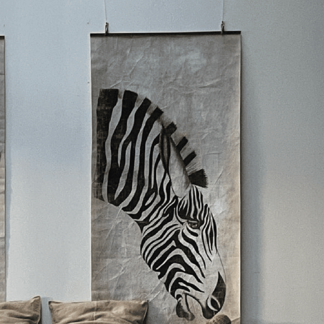 Toile Zèbre, 90x180 cm | Alfonz - Maison Saint Sa